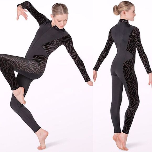 Weissman | Costumes | Weissman Dancecostume Black Velvet Print ...